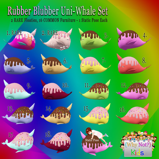 Second Life Marketplace - 18. {Why Not?} Kids Uni-Whale